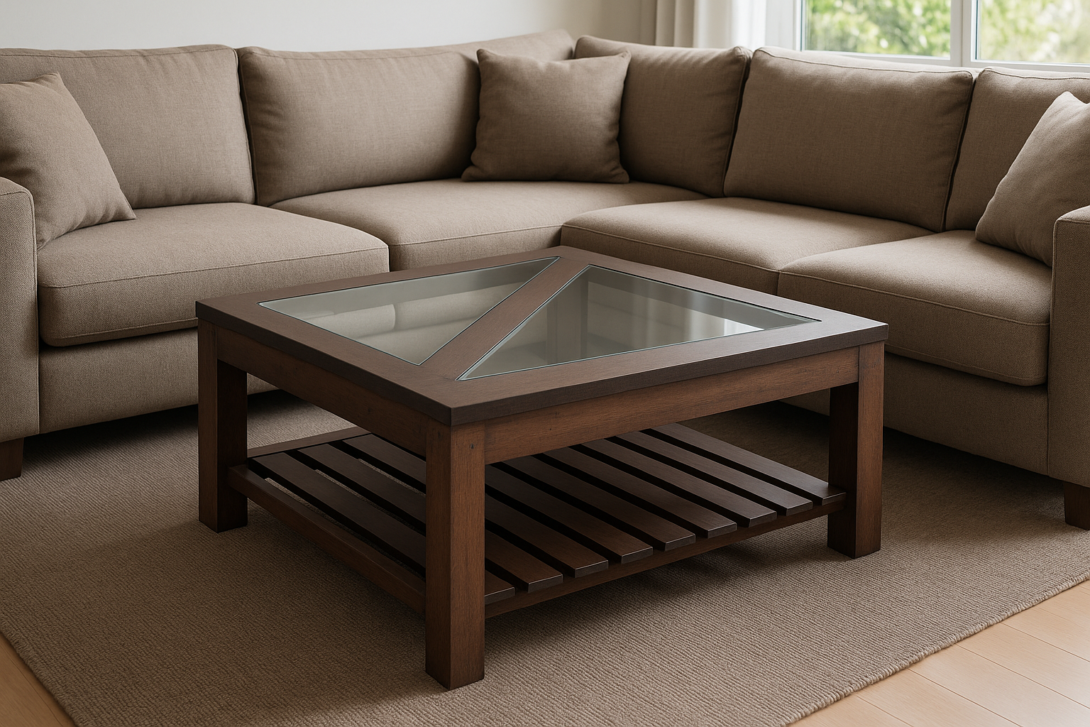 Leo Coffee Table - Glass Top (900 x 600)