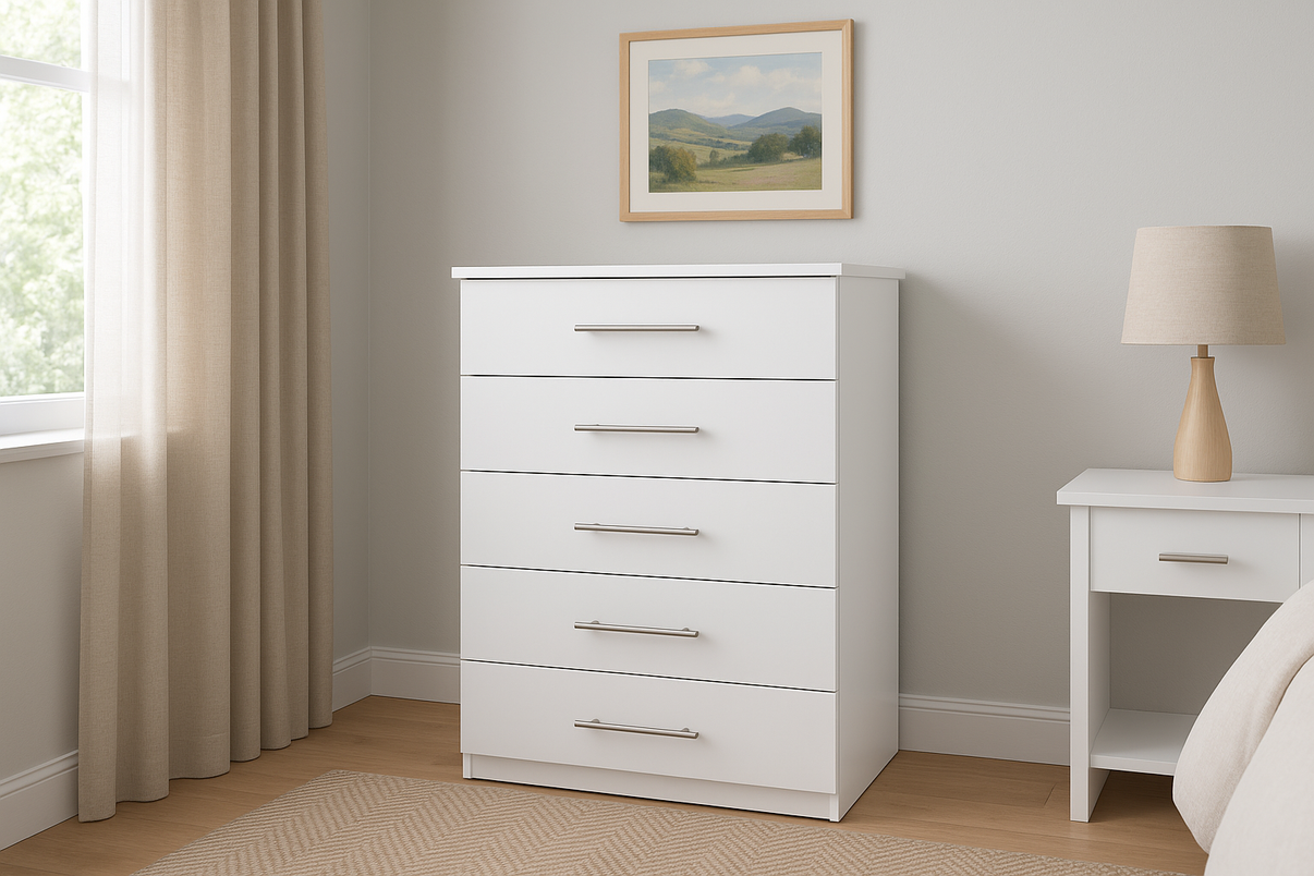 Five Drawer - Chest of Drawer Melamine