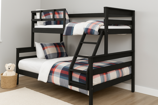 Tri Bunk Bed - Double Bottom | Budget Furn Collection